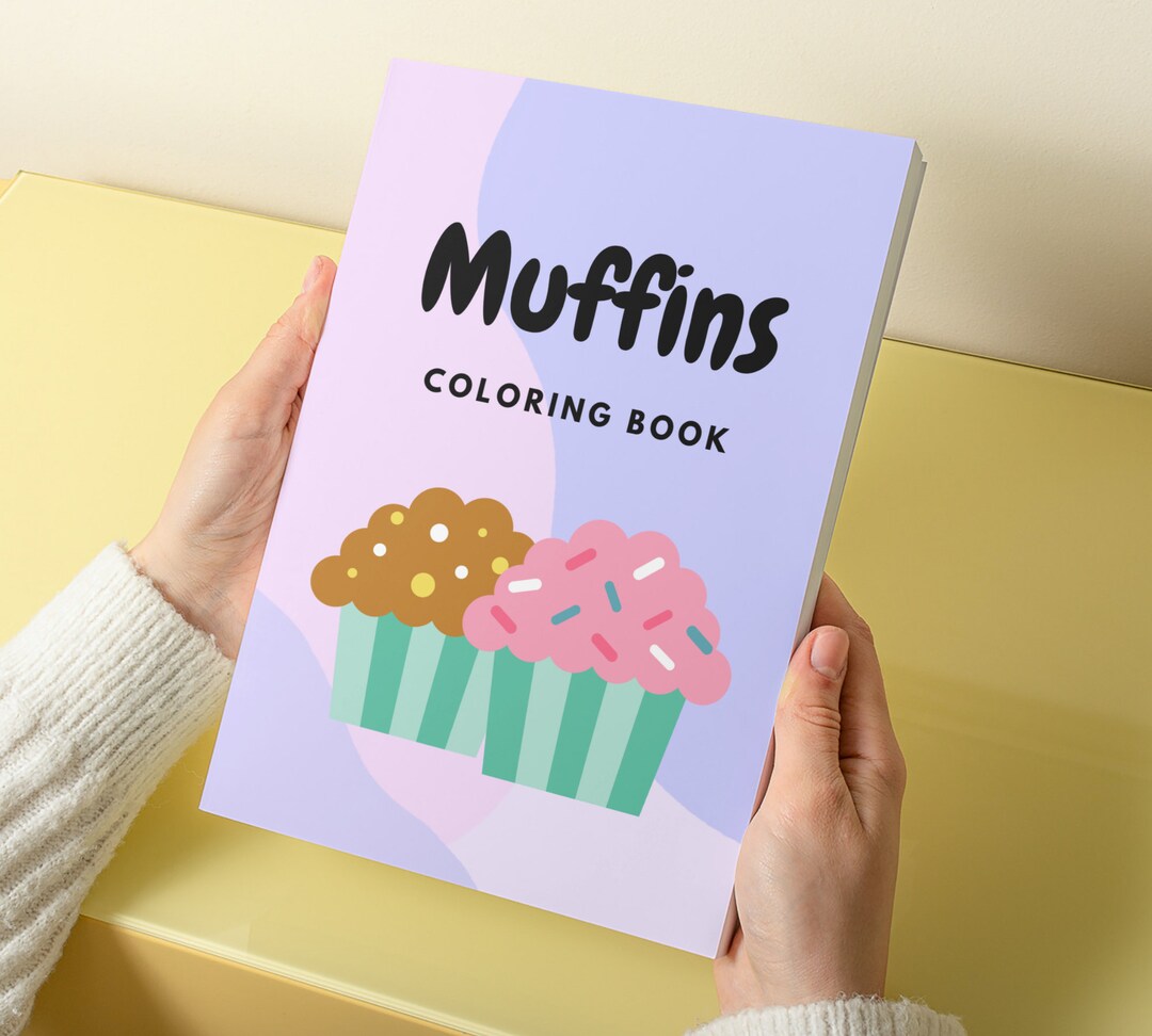 Muffins Coloring Book, Prewriting Activity, Kids Coloring Pages ...