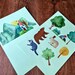 Forest Animals Pop up Quiet Book Page, Cut and Glue DIY Project, Kid ...