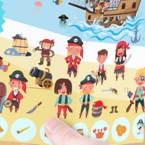 Pirate Seek and Find Activity, I Spy Game, Road Trip Activity ...
