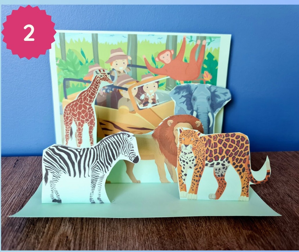 BUNDLE Forest Animals Pop up Quiet Book Page, Cut and Glue DIY Project ...