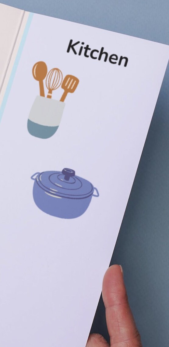 House Rooms Sorting Activity Quiet Book Page, Cut and Glue, Educational ...