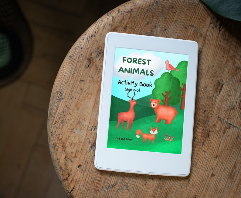 Forest Animals Busy Binder Shapes Colors Numbers Counting - Etsy