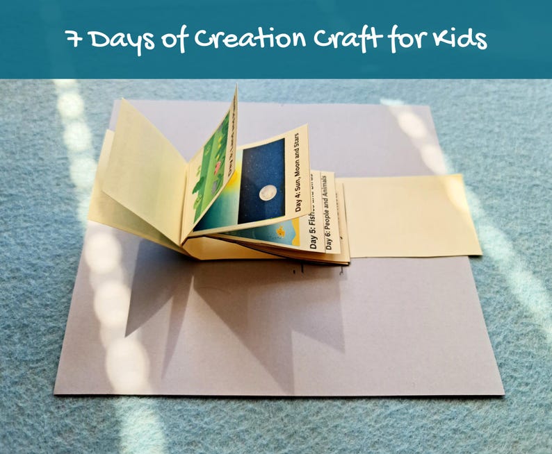 7 Days of Creation Bible Craft for Kids, Creation Bible Activities ...