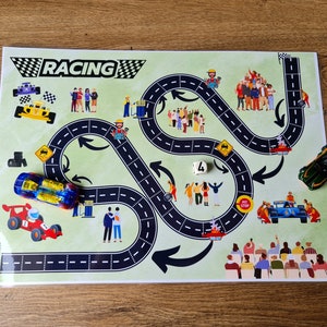 Car Racing Board Game, Educational Toy, Kid Toy, Educational Print ...
