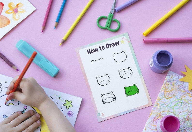 How to Draw Animals Busy Book, Prewriting Activity, Drawing Animals ...