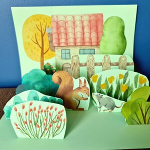 Farm Animals Pop up Quiet Book Page, Cut and Glue DIY Project, Kid ...