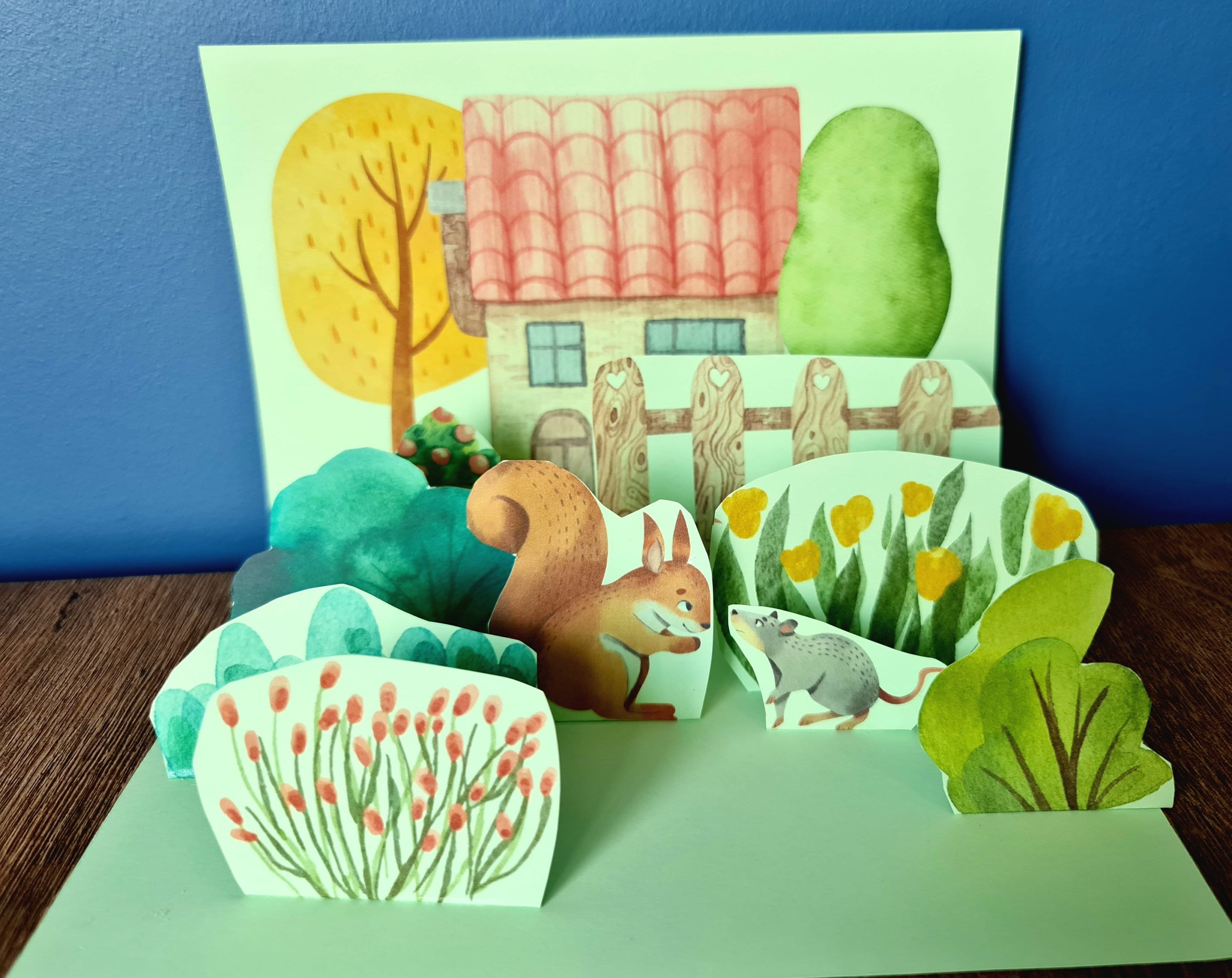 Farm Animals Pop up Quiet Book Page, Cut and Glue DIY Project, Kid ...