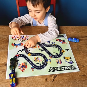 Car Racing Board Game, Educational Toy, Kid Toy, Educational Print ...