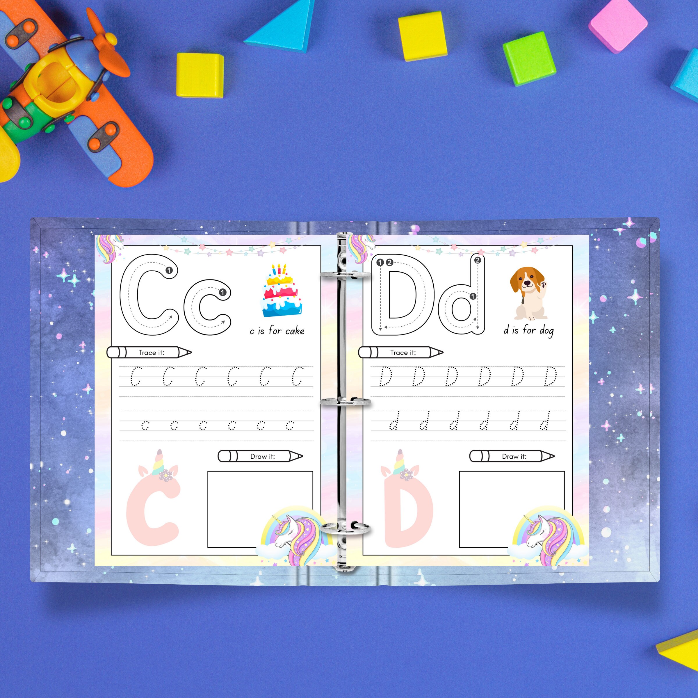 Handwriting Practice Alphabet Worksheet, Abc Learning Letter Tracing ...