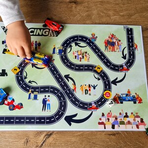 Car Racing Board Game, Educational Toy, Kid Toy, Educational Print ...