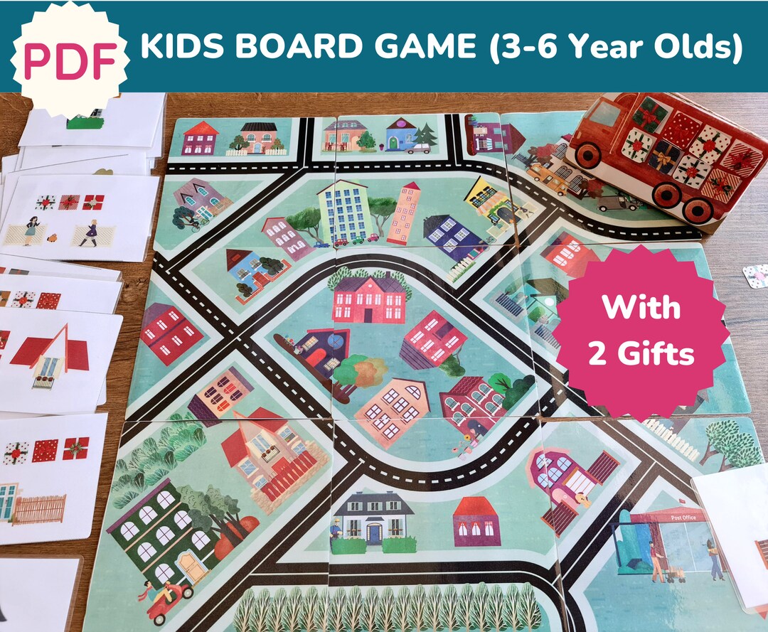 Printable Board Game, Educational Toy, Kids Toy, Educational Print ...
