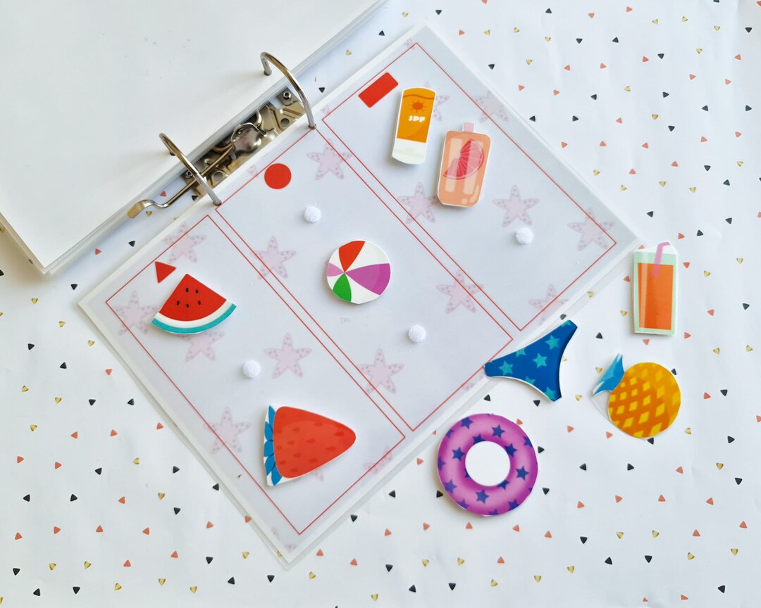 Preschool Busy Book Printable, Toddler Learning Binder, Kindergarten ...