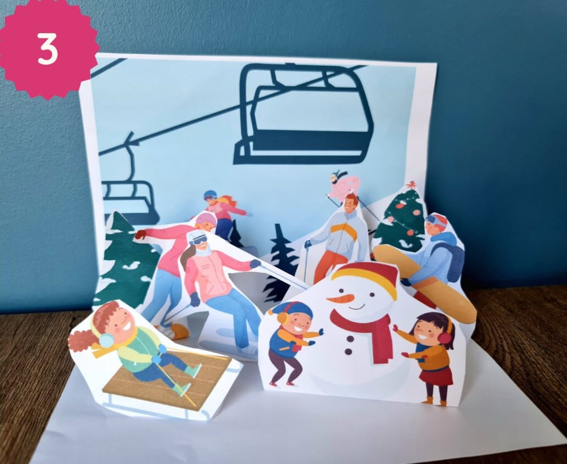 Bundle Animals Pop up Quiet Book Page, Cut and Glue DIY Project, Kid ...