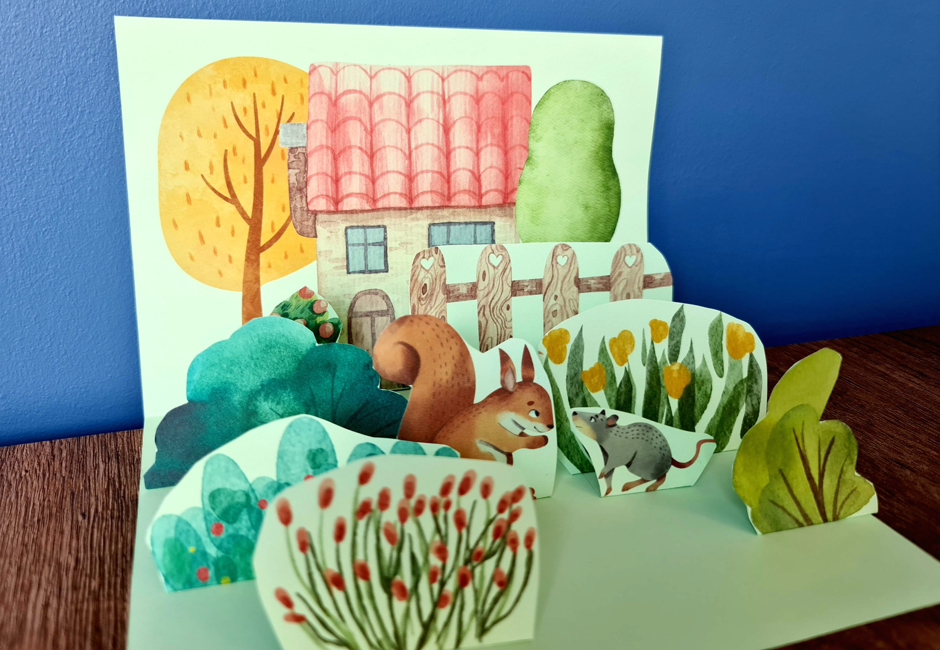 Farm Animals Pop up Quiet Book Page, Cut and Glue DIY Project, Kid ...