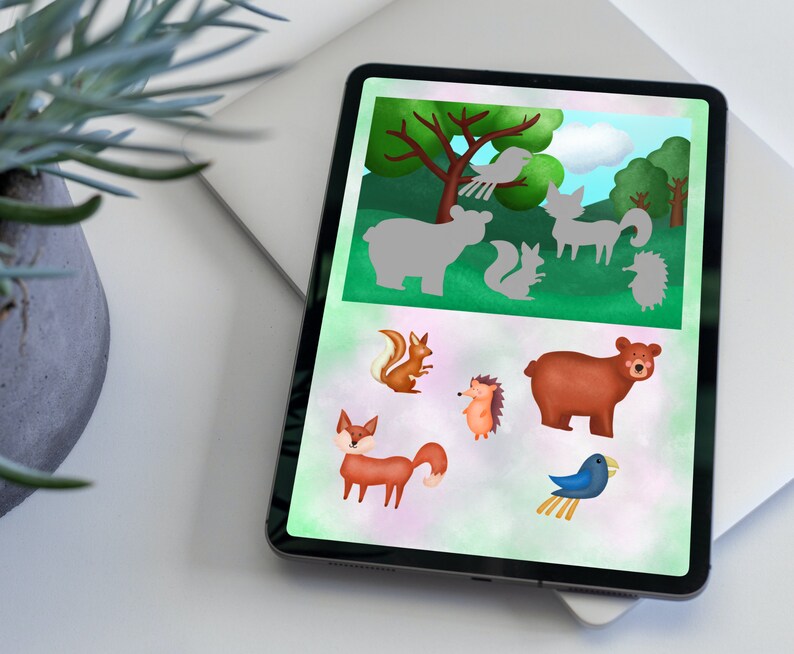 Forest Animals Busy Binder Shapes Colors Numbers Counting - Etsy