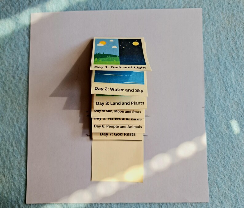 7 Days of Creation Bible Craft for Kids, Creation Bible Activities ...