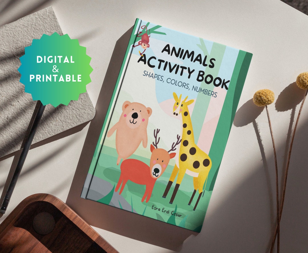 Animals Busy Book, Shapes Colors Numbers, Counting, Montessori ...