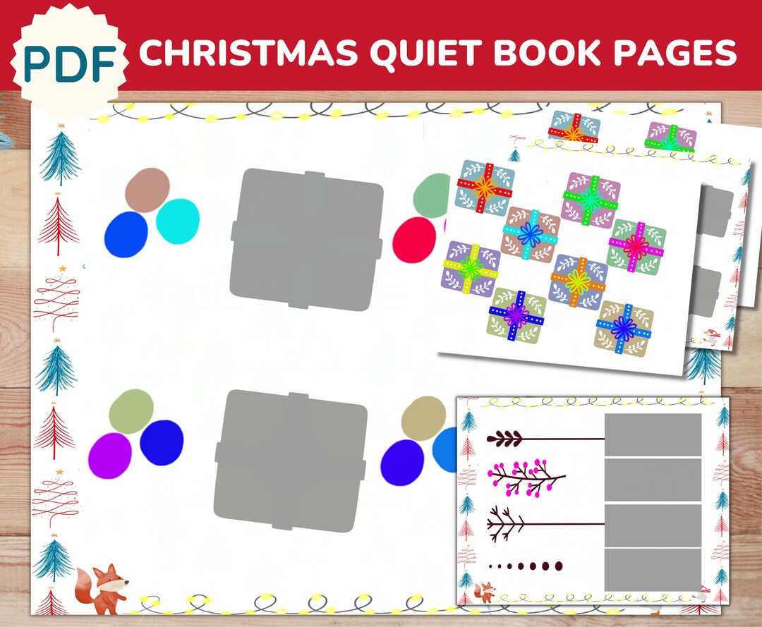 Winter Holiday Activity Binder, Preschool Printable Quiet Book ...