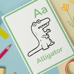 ABC Animals Coloring Book Learning Alphabet Coloring Pages - Etsy