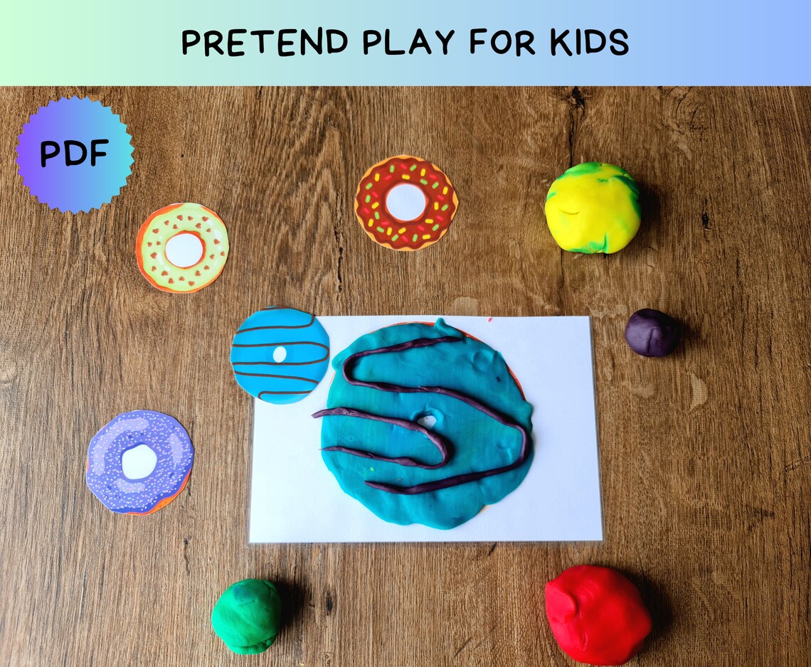 Bundle Play Dough Pretend Play Set, Princess Dress up Play Dough Mat ...