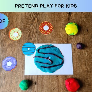 Bundle Play Dough Pretend Play Set, Princess Dress up Play Dough Mat ...