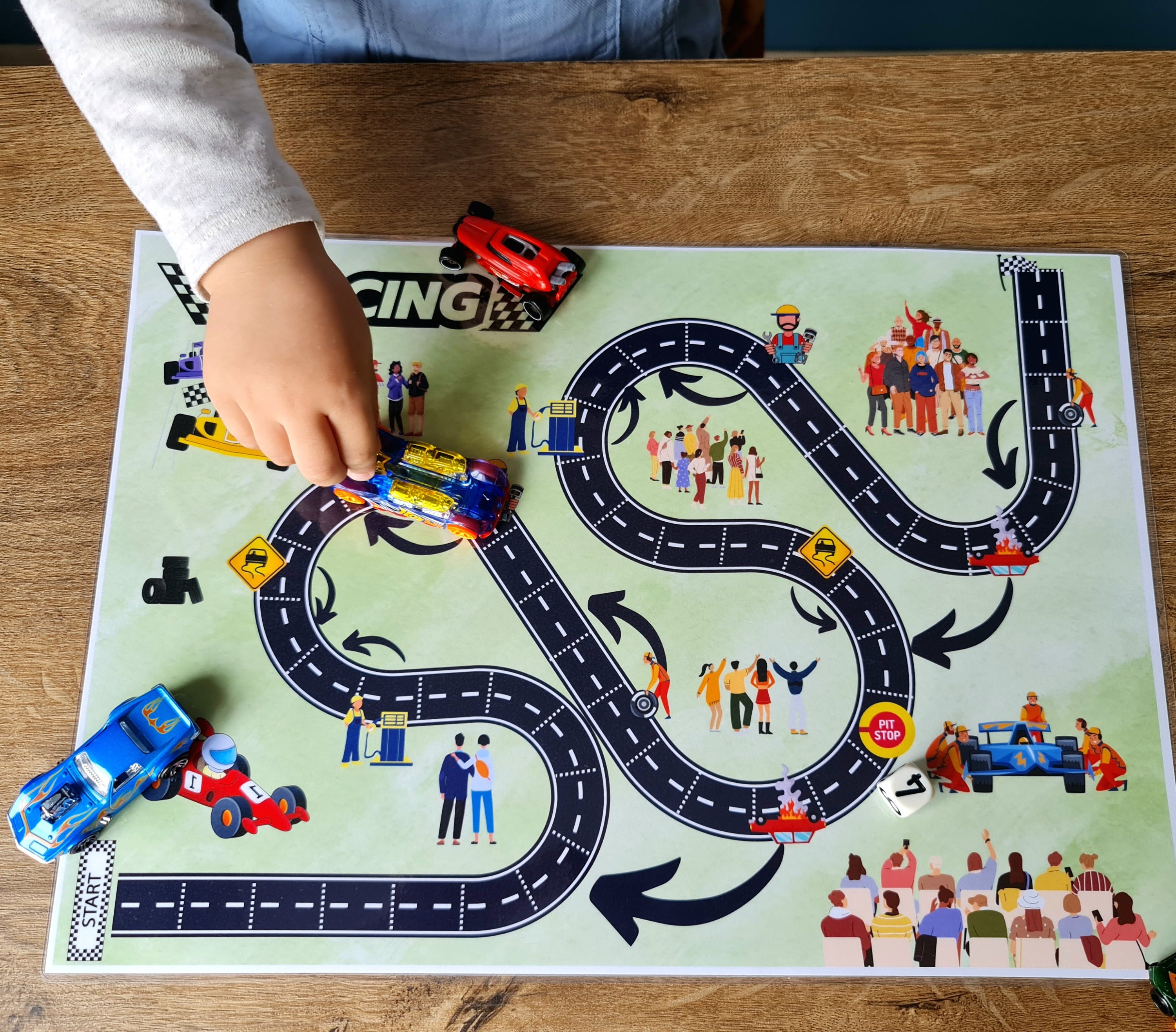 Bundle Kid Board Game, Car Racing Bus Stop Pretend Play, Educational ...