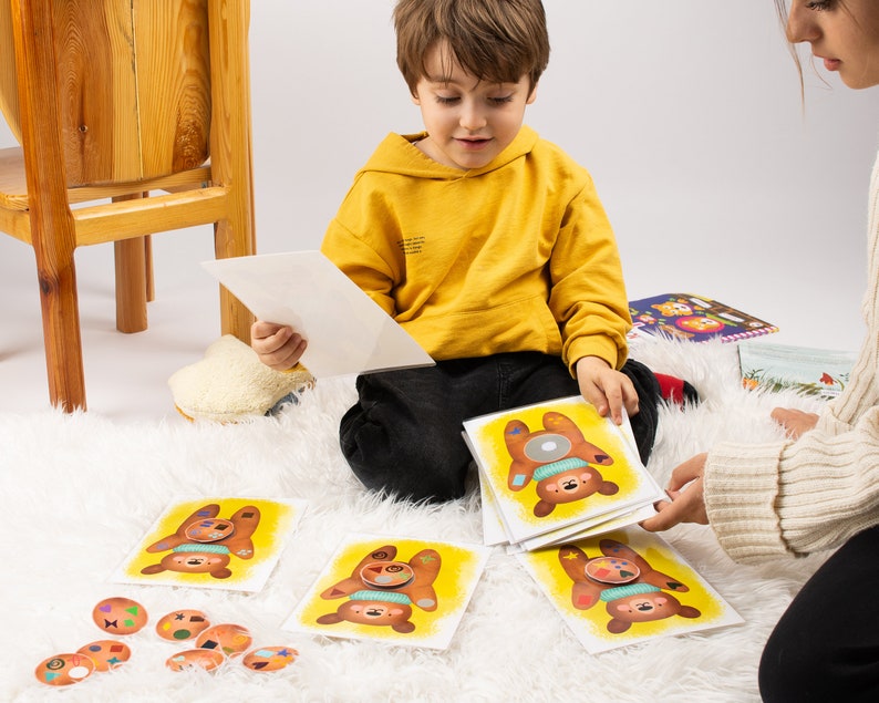 Kid Matching Card Game Printable Montessori Toddler Activity - Etsy