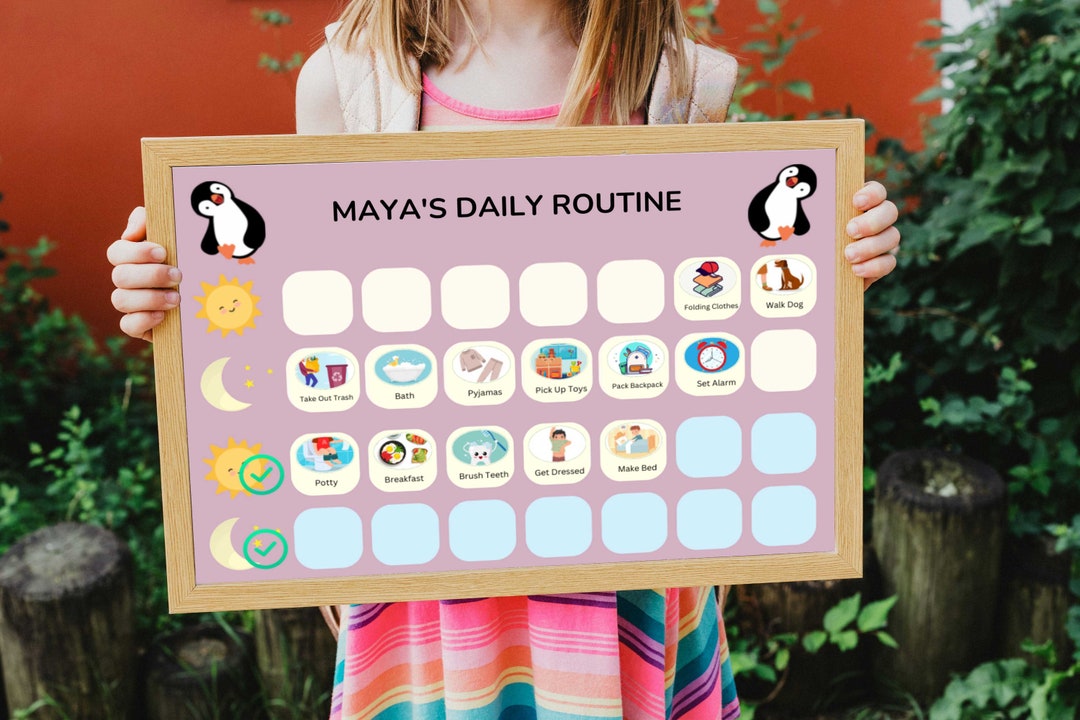 Chore Chart for Kids, Behavior Chart, Allowence Chore Chart, Morning ...