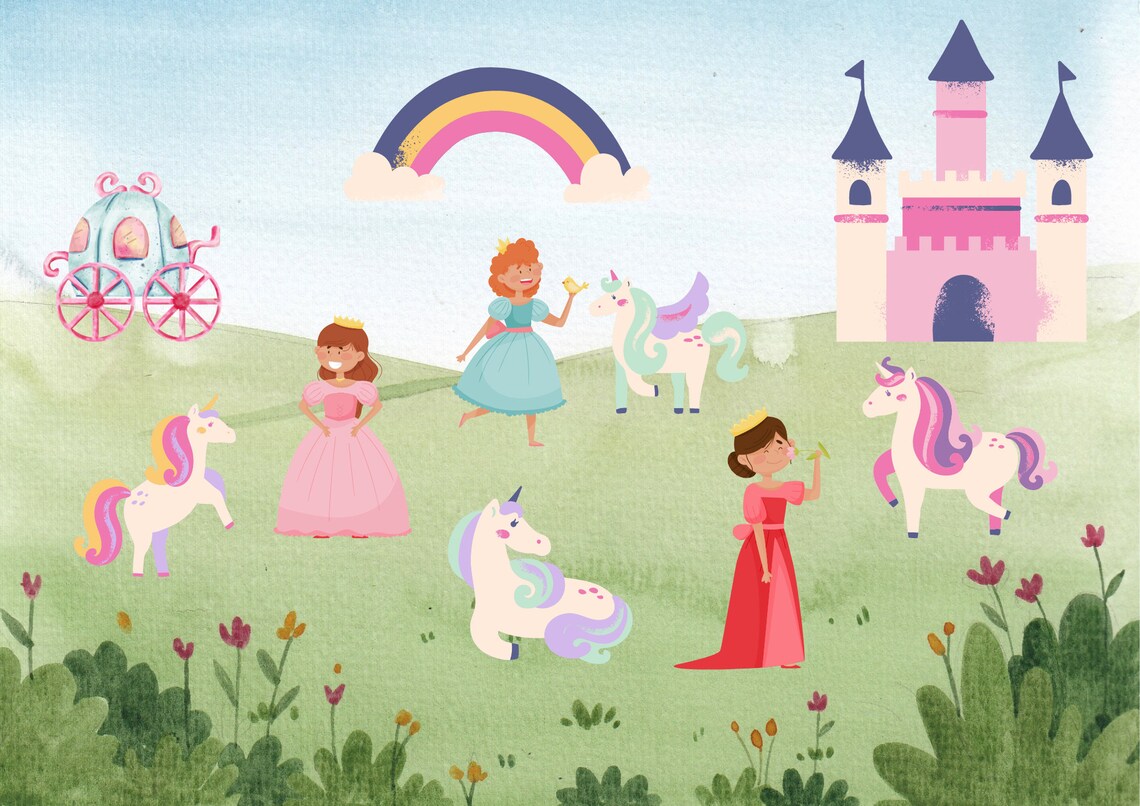 Princess Cut and Glue DIY Book, Preschool Sticker Book, Doll House Kit ...