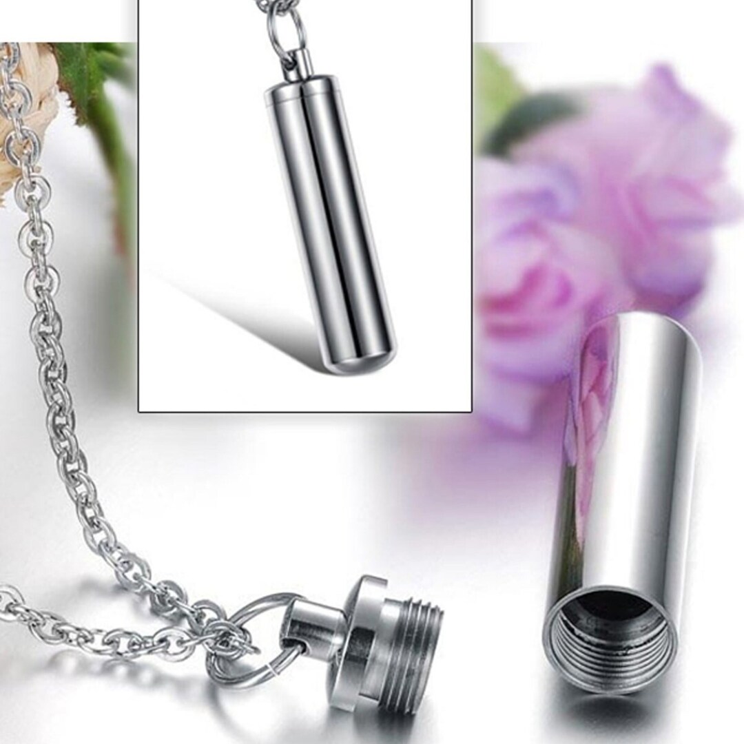 Titanium Steel Souvenir Storage Necklacetime Capsule - Etsy