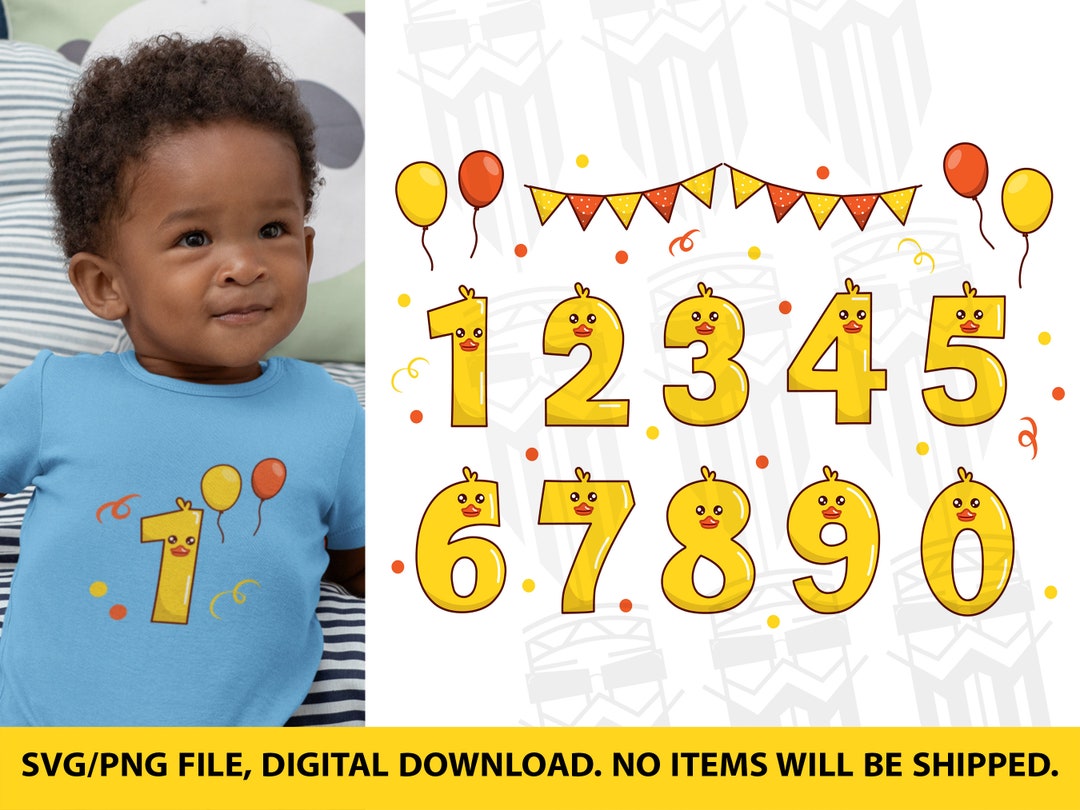 Birthday Numbers SVG, Kids Happy Birthday SVG, Animal Numbers SVG ...