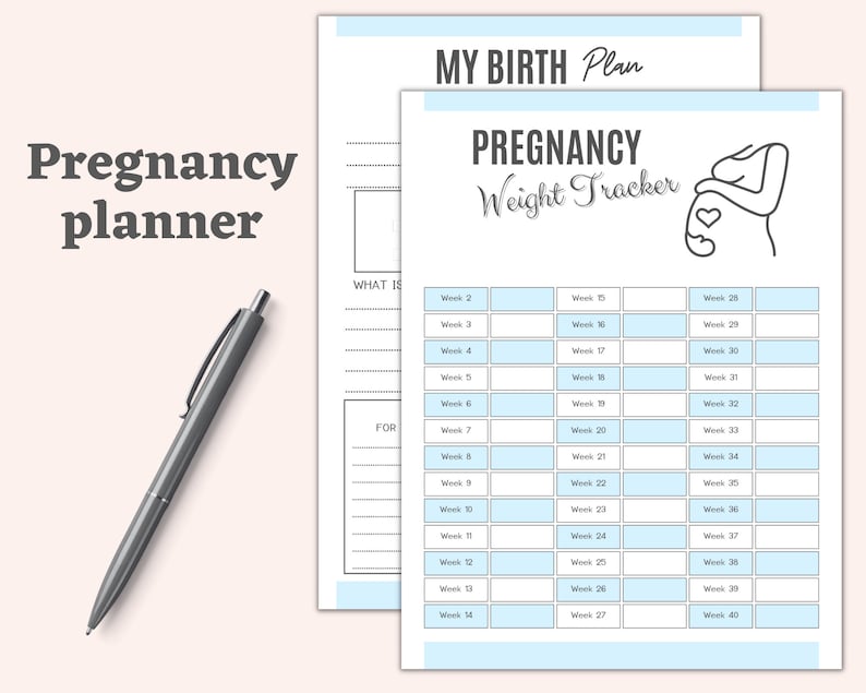 Pregnancy Planner Printable, Printable Pregnancy Journal, Pregnancy ...