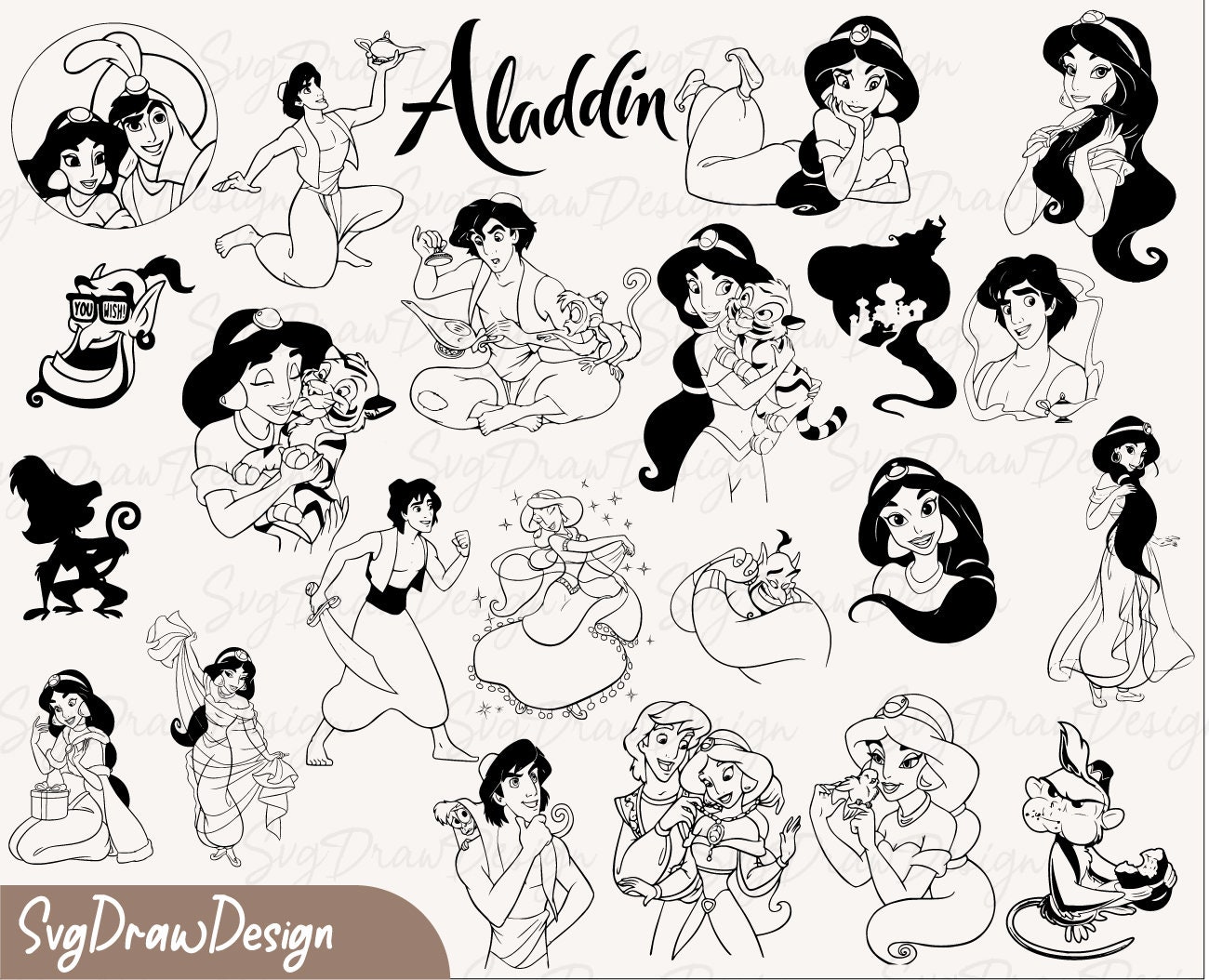 Aladdin Bundle Svg Png Winter Cut Shirt Files for Cricut - Etsy