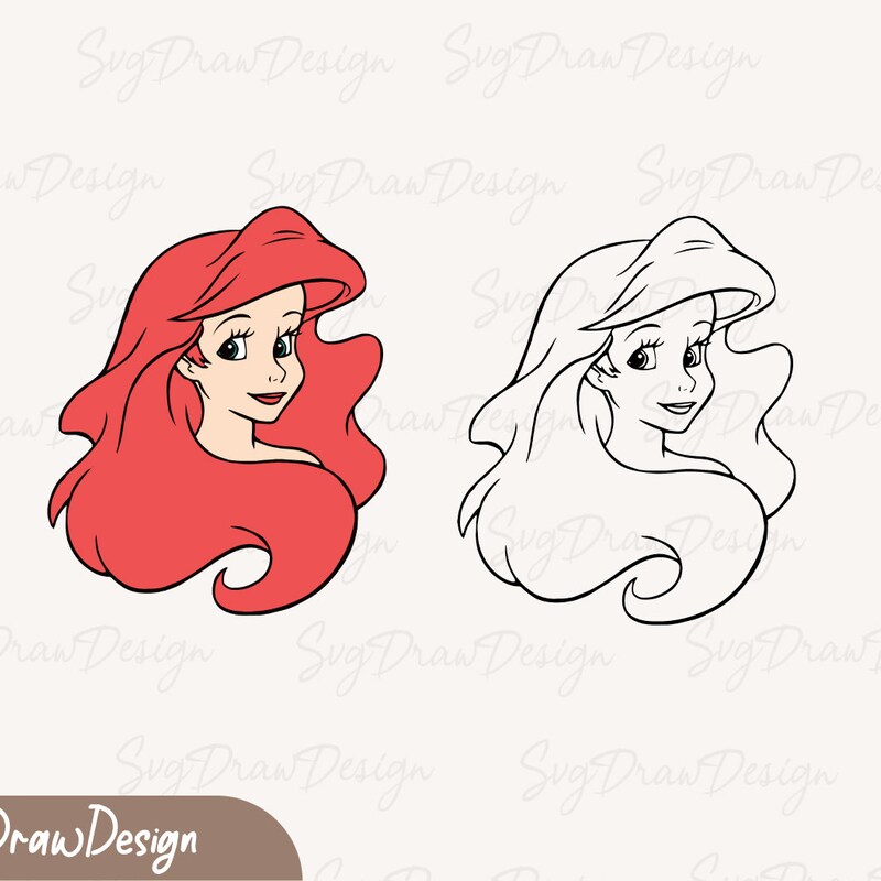 Ariel Svg - Etsy
