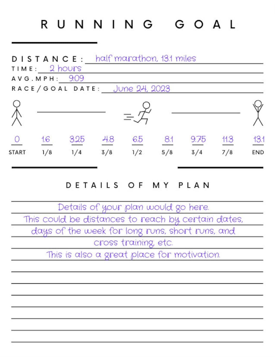 Printable Running Log Printable Running Tracker Run a 5K Run a 10k Run ...