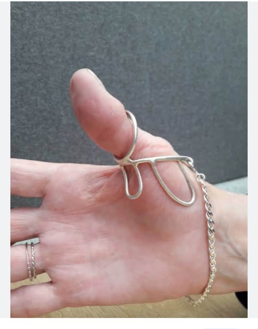 Sterling Silver Swan Neck Splint Ring: EDS, Trigger Finger Support - Etsy