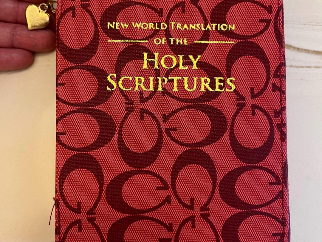 New World Translation Bible Cover, Classic Burgundy With Gold Heart ...