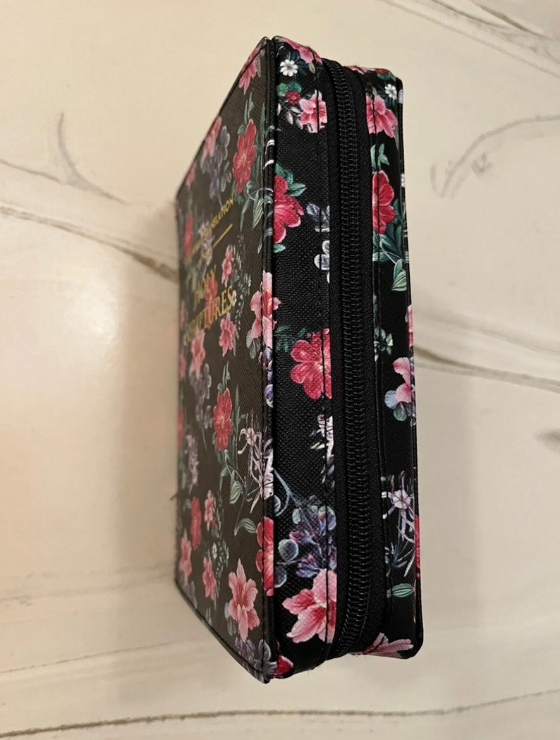 New World Translation Bible Cover, Black & Flowers, Jehovahs Witness ...