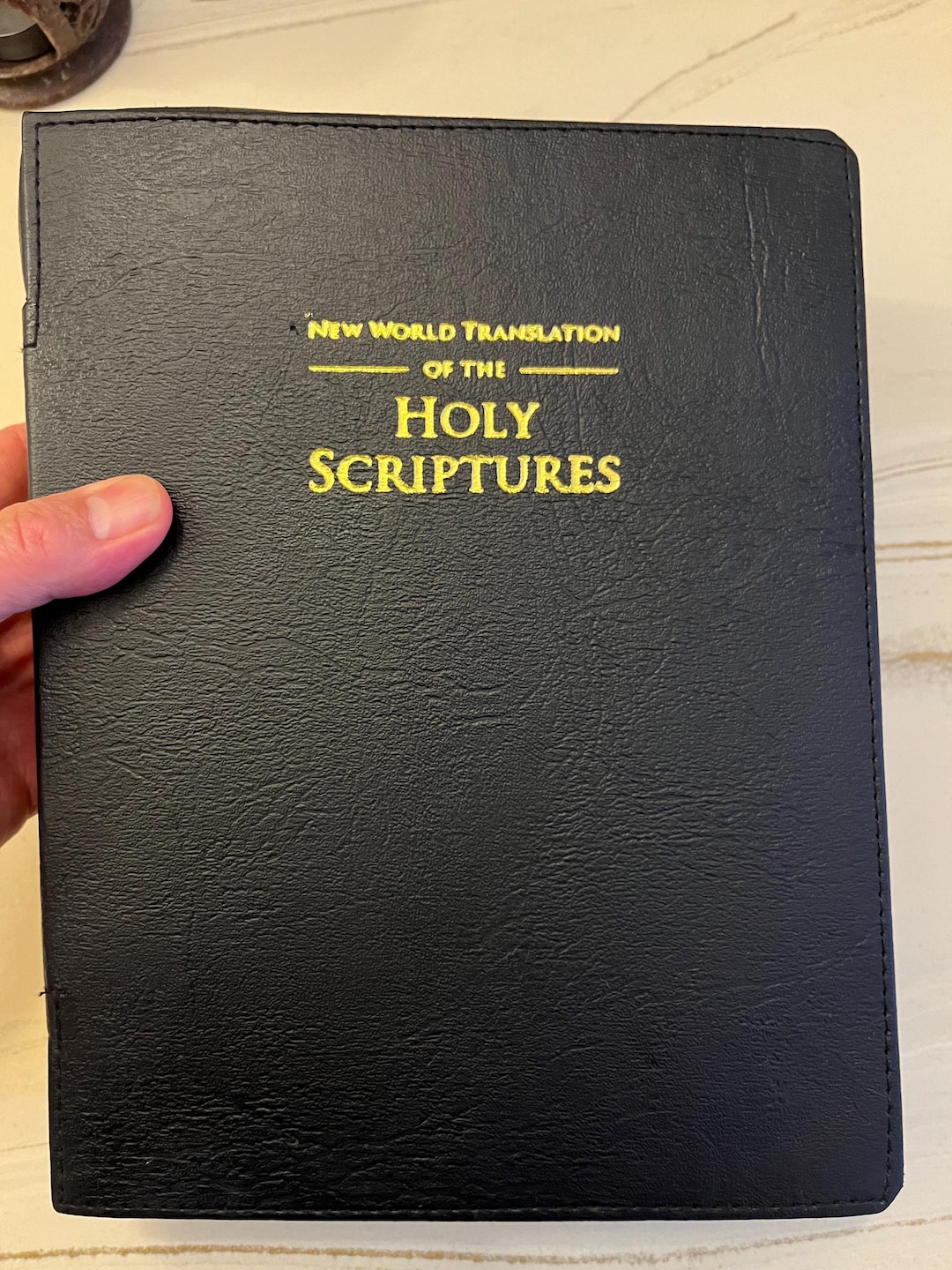 Large New World Translation Bible Cover, Black With Gold Title ...