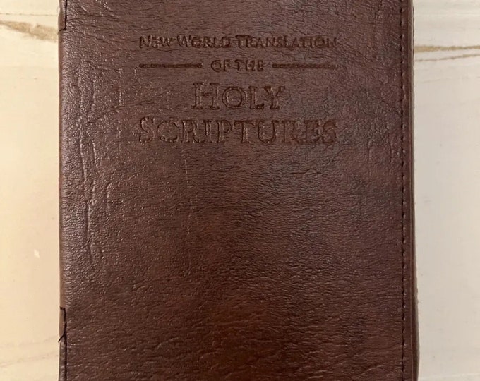 New World Translation Bible Cover, CHOCOLATE BROWN, Jehovah’s Witness ...