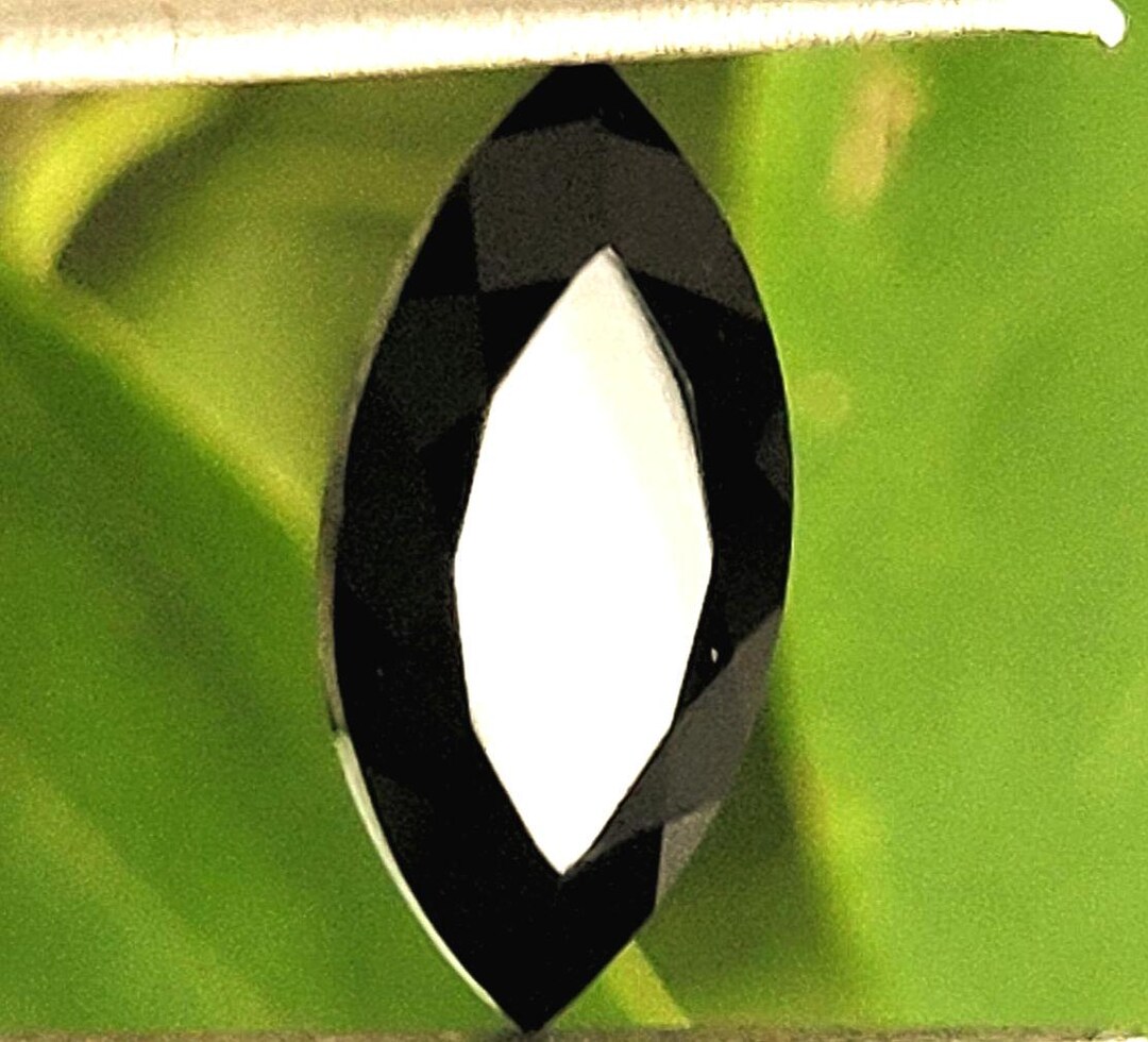 Black Garnet Gemstone: 2.15 Ct Marquise Cut Melanite, Mali Origin - Etsy