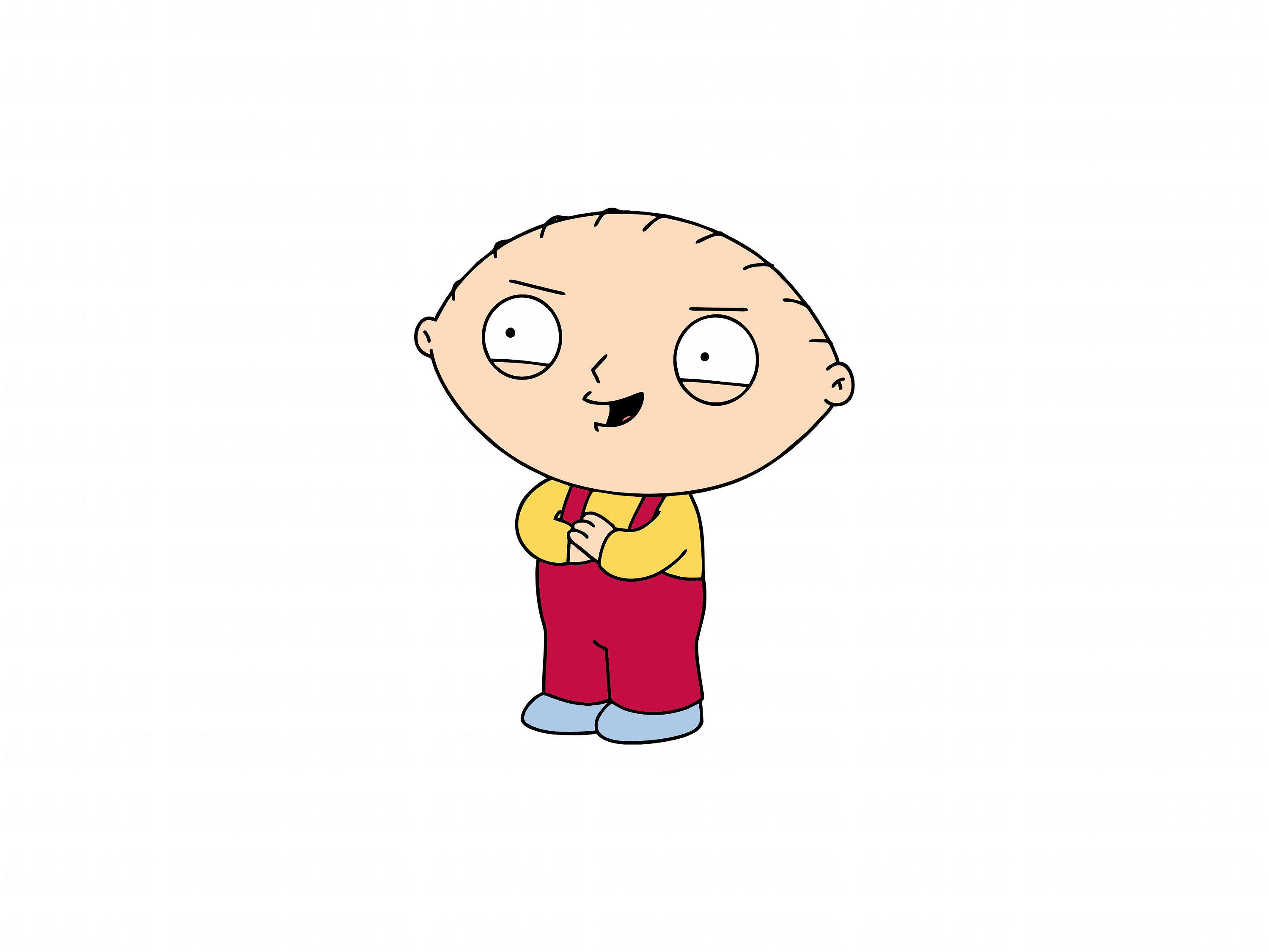 Stewie Griffin Family Guy Svg Pdf Png Dxf Eps - Etsy Ireland