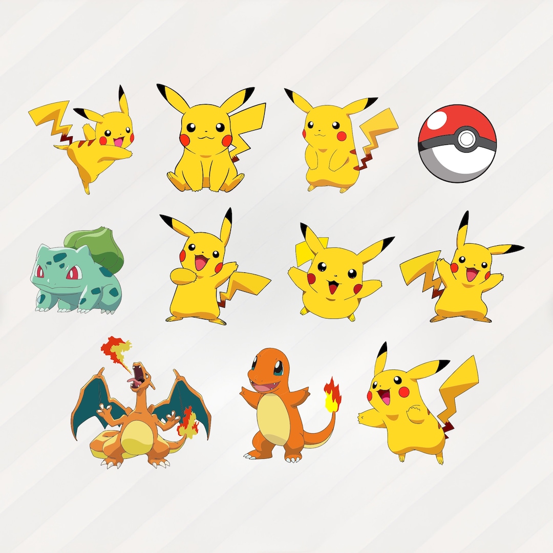 Poke Svg, Pika Svg, Png, Dxf, Eps - Etsy