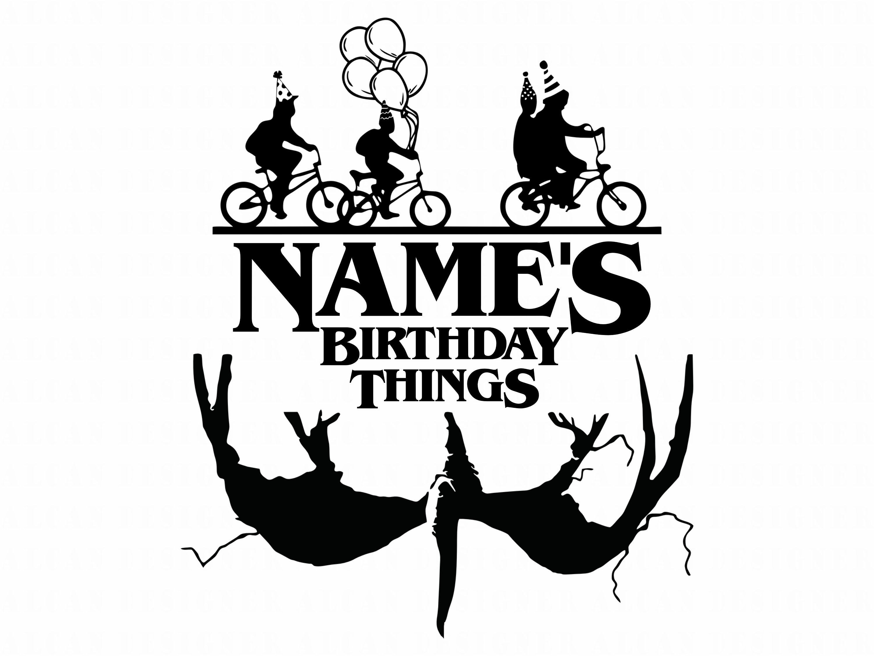 Birthday Things Stranger Things Birthday Svg Png Dxf Eps - Etsy