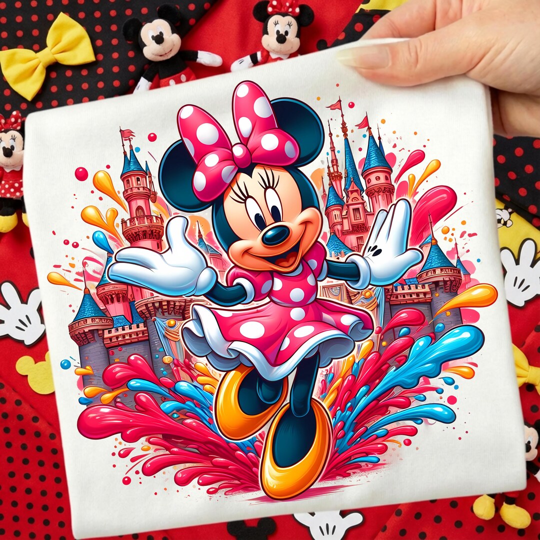 Minnie Png Mouse Splash and Watercolor Png Minnie Transparent PNG File ...