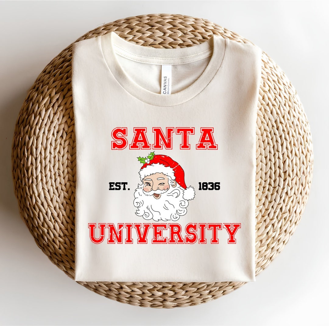 Santa University Png, Retro Christmas Png, Christmas Png, Santa Claus ...