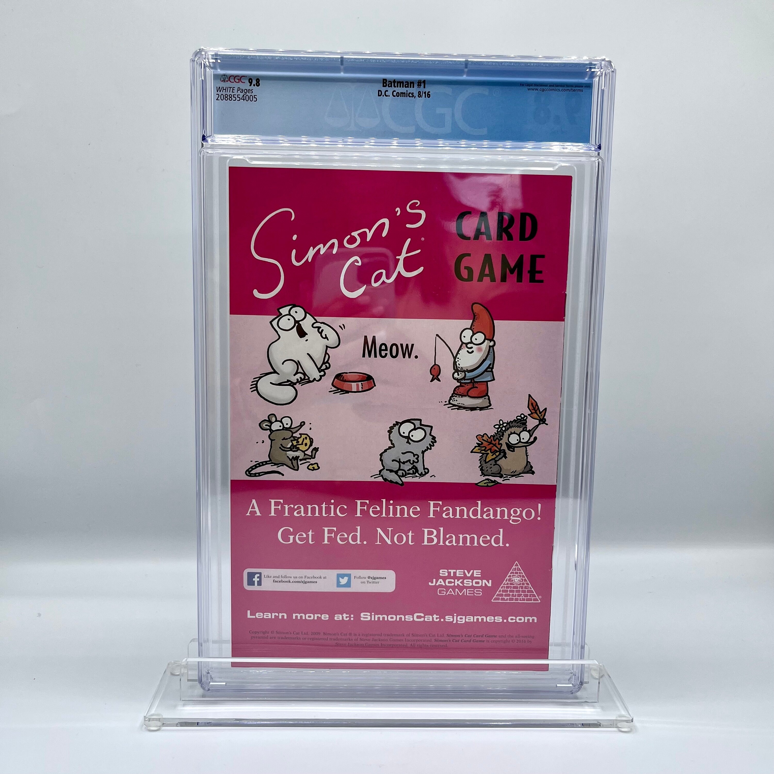 Acrylic Comic Book Display Stand With Non-slip Rubber Feet for CGC ...