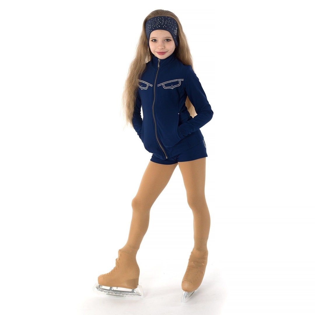 SAGESTER Ice Skating Jacket, #259, Hand-made in Italy, SWAROVSKI ...