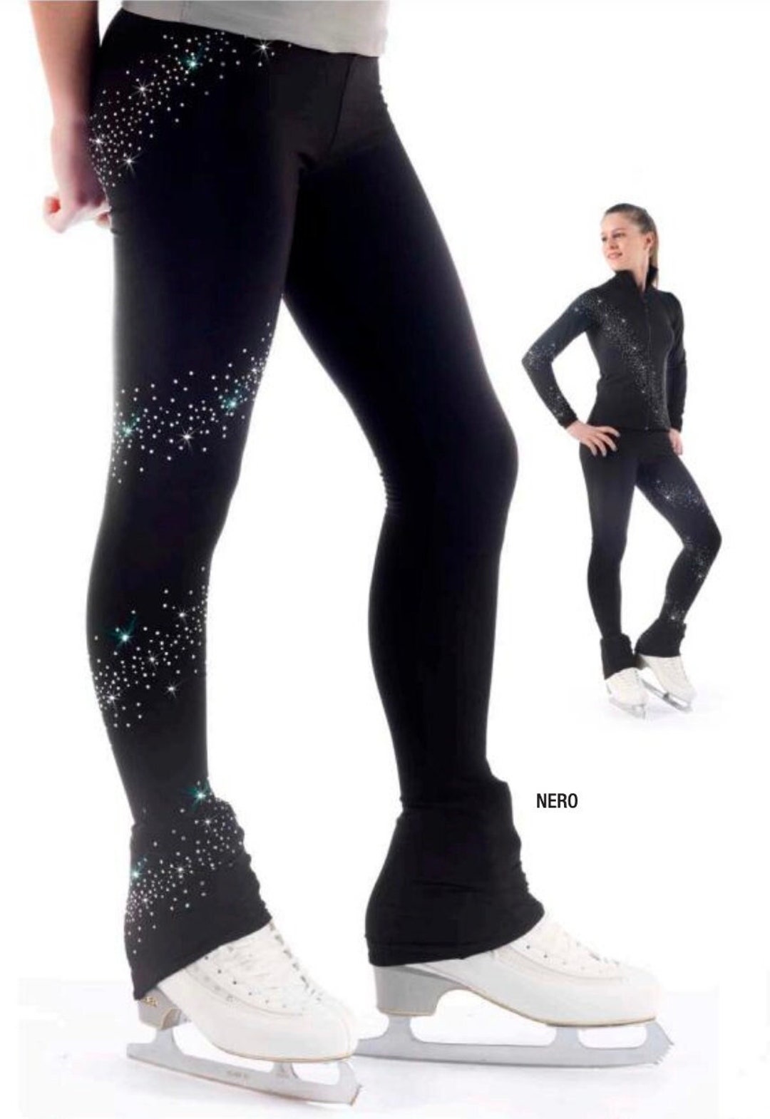 SAGESTER Ice Skating Pants, #402 SW91, Hand-made in Italy, SWAROVSKI ...