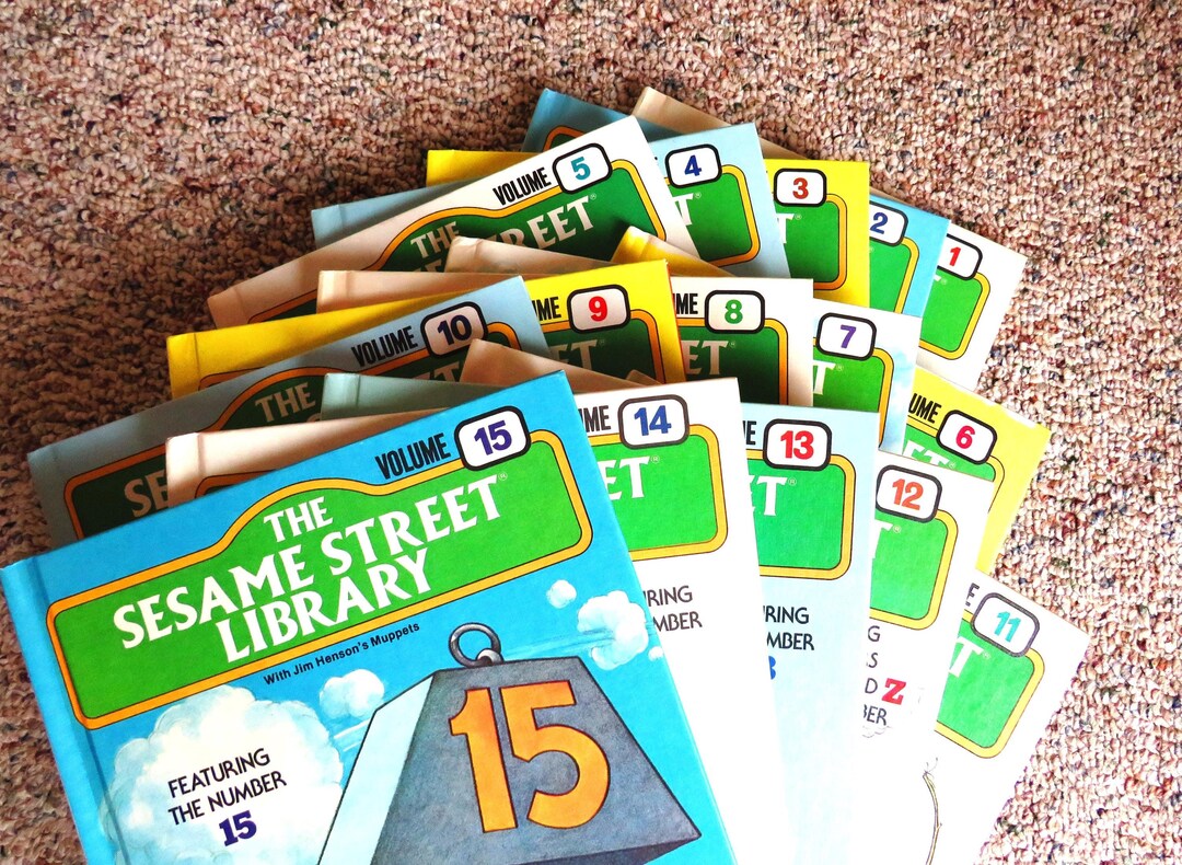 Sesame Street Library Set 1970s, 15 Volumes Complete Set, Hardcover ...